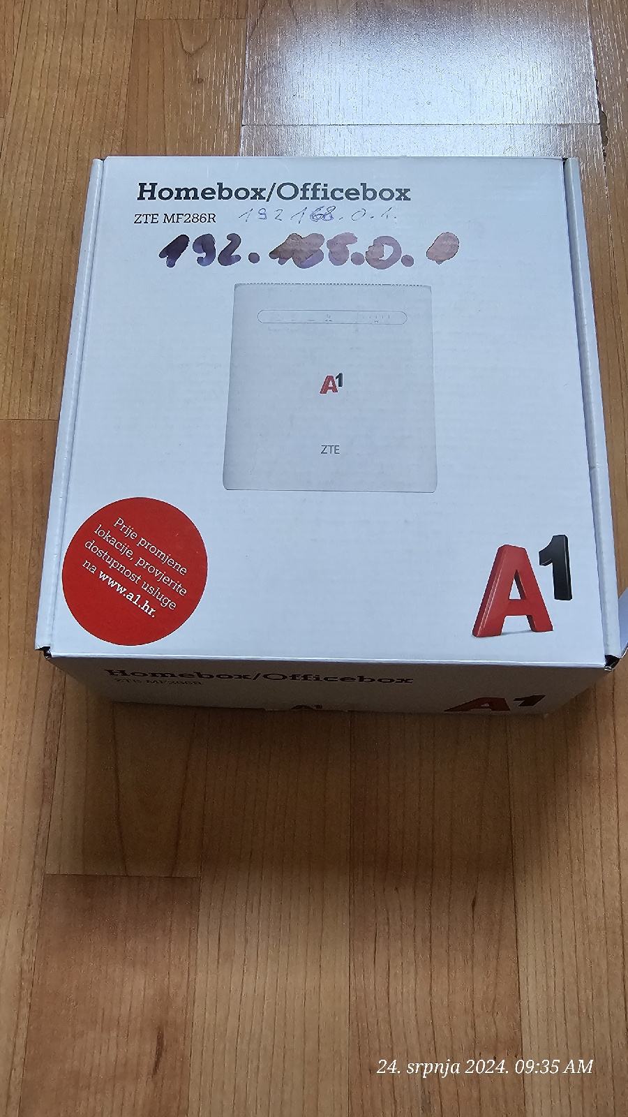 Homebox 4G router - ZTE MF286R