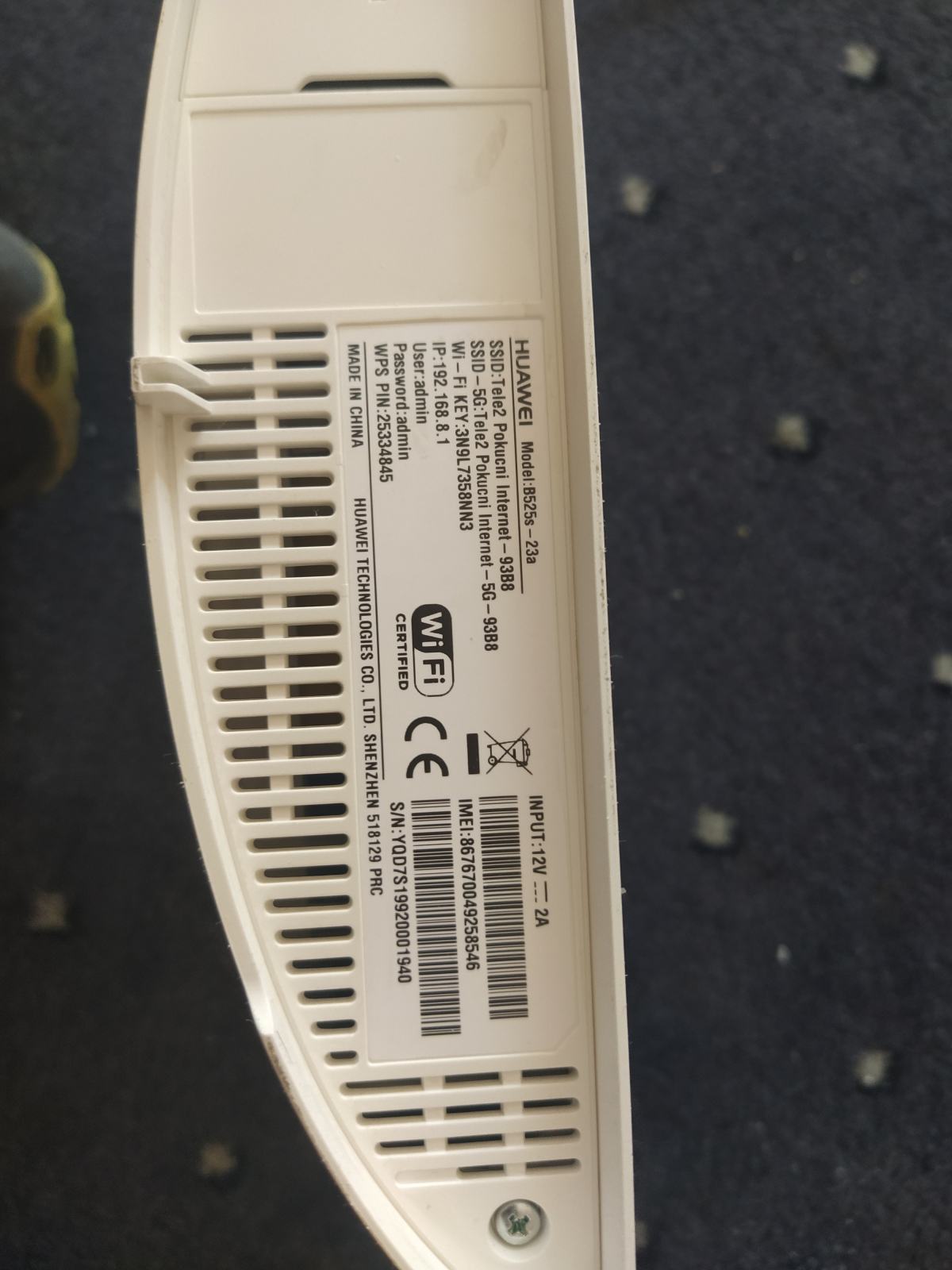 Huawei router (tele2) - B525s