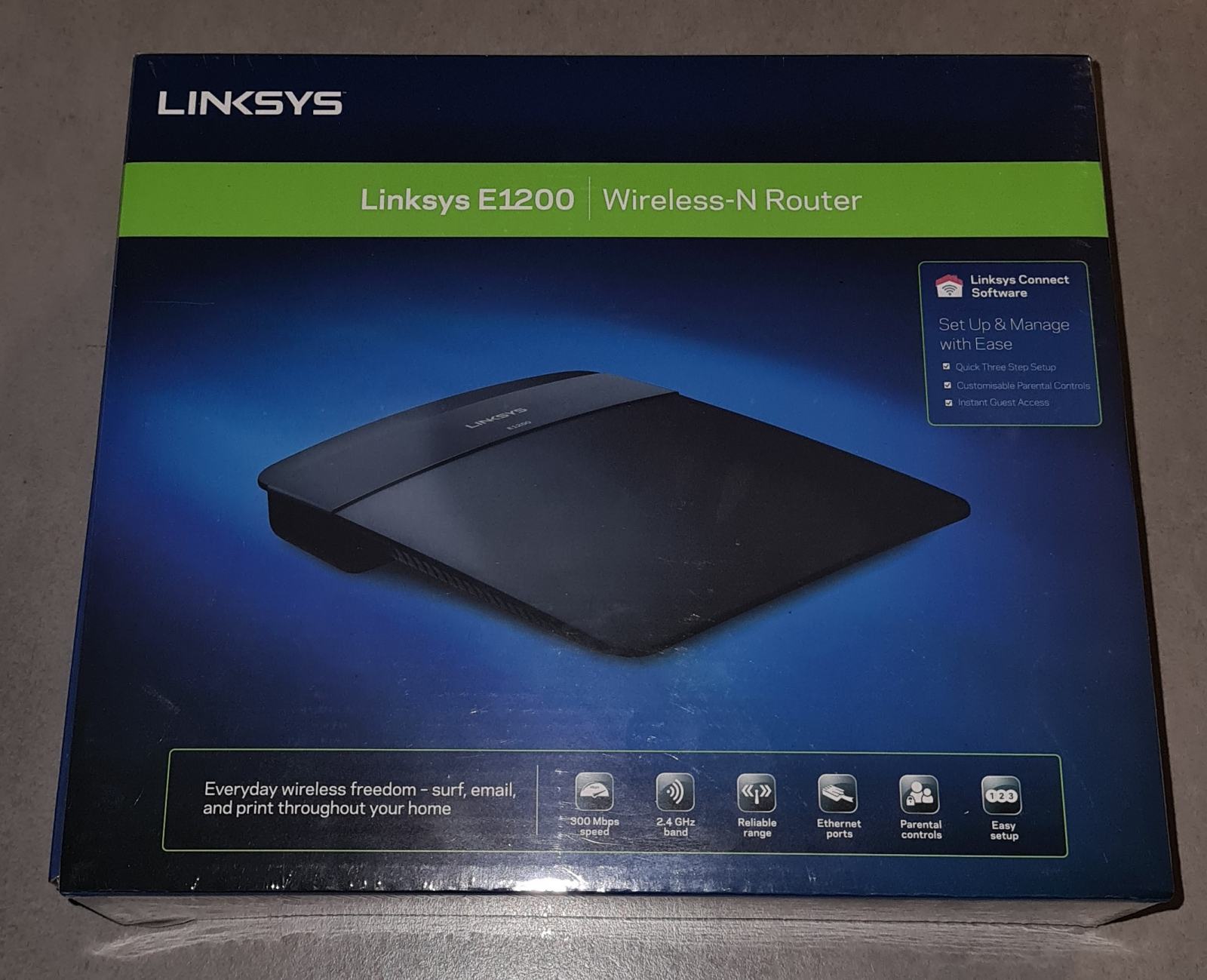 Novi Linksys E1200 4 port switch i bežični router na prodaju