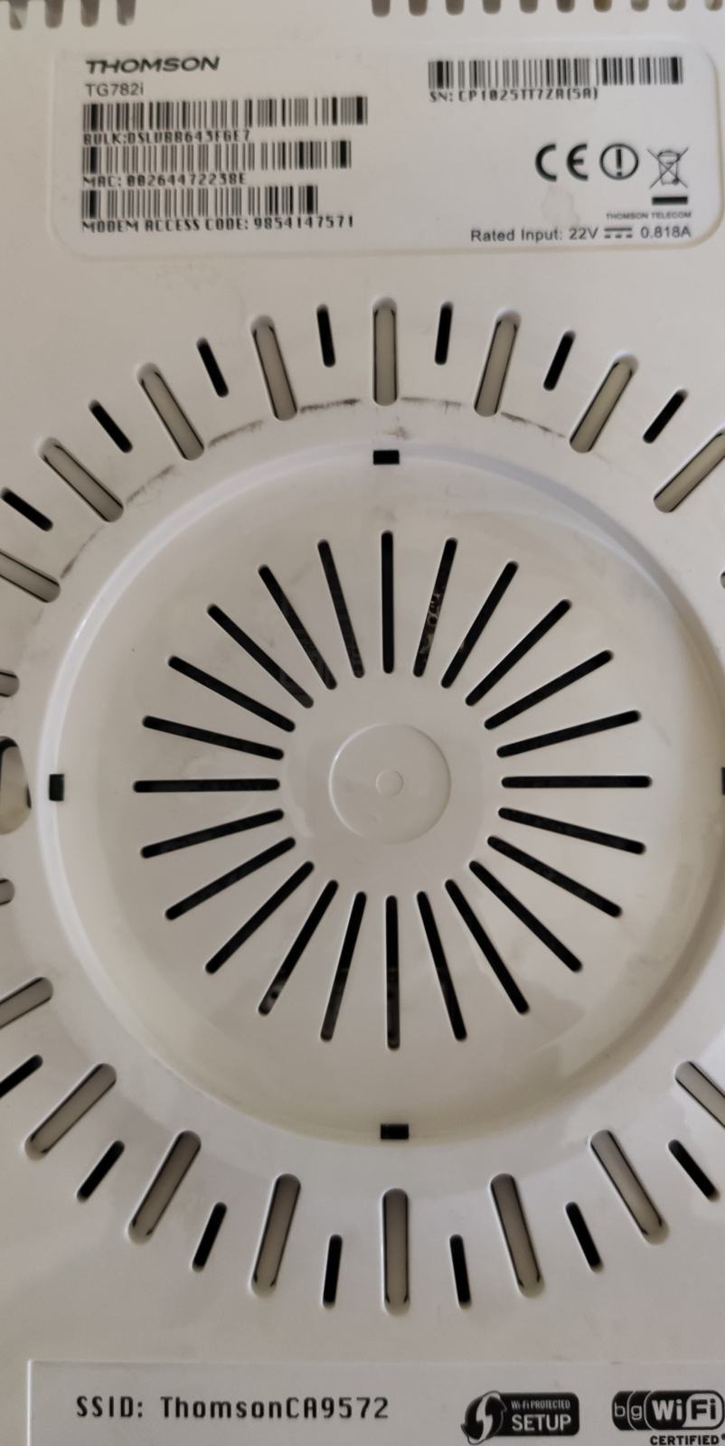 Router t com THOMSON TG782i