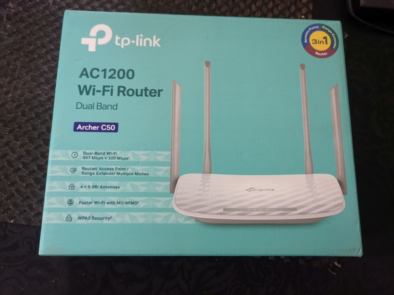 Router TP-LINK Archer C50, NOVO