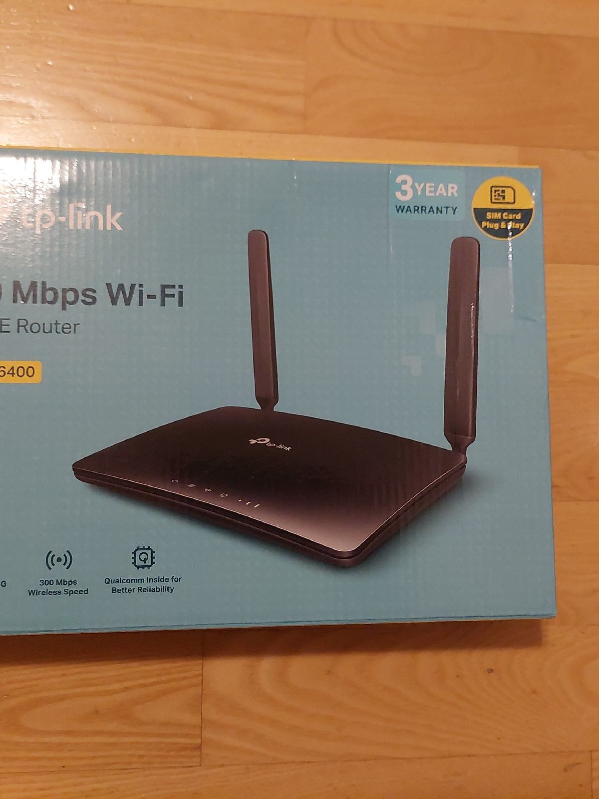 Router TP-LINK TL-MR6400, 4G LTE Wi-Fi, SIM card slot