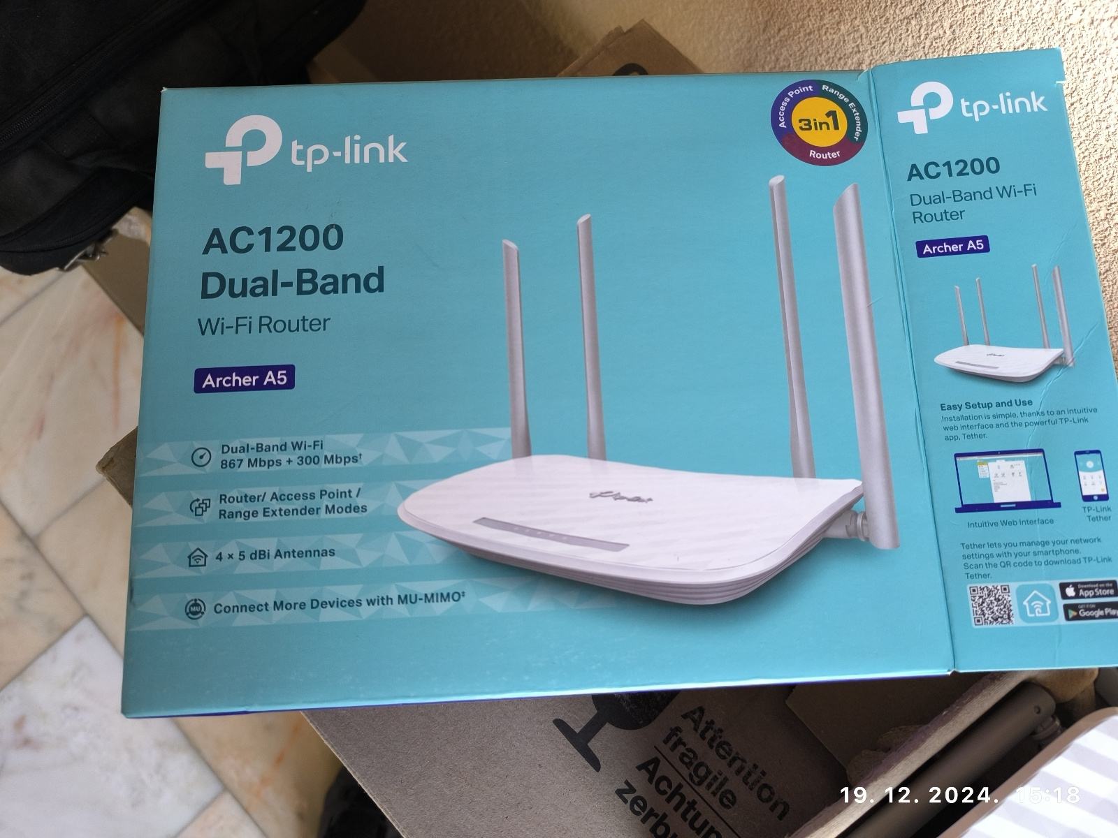 Tp-link AC 1200 archer A5 5g