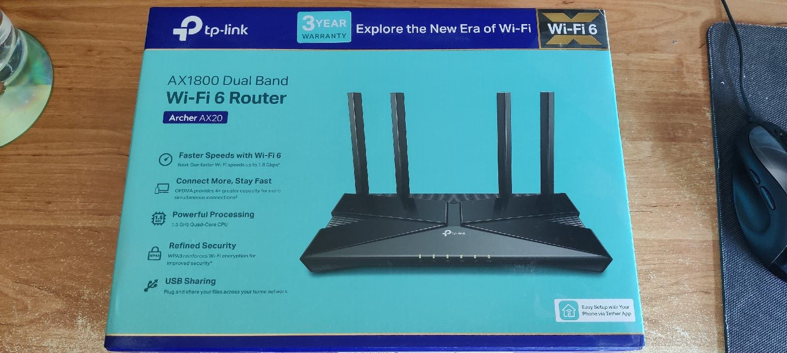 TP-Link Archer AX1800 WiFi 6 router 2,4 GHz 5GHz ax/ac/a/b/g/n