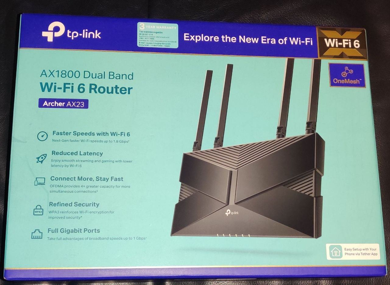 TP-Link AX1800 Dual Band Archer AX23 Router - nov, testiran, 55€