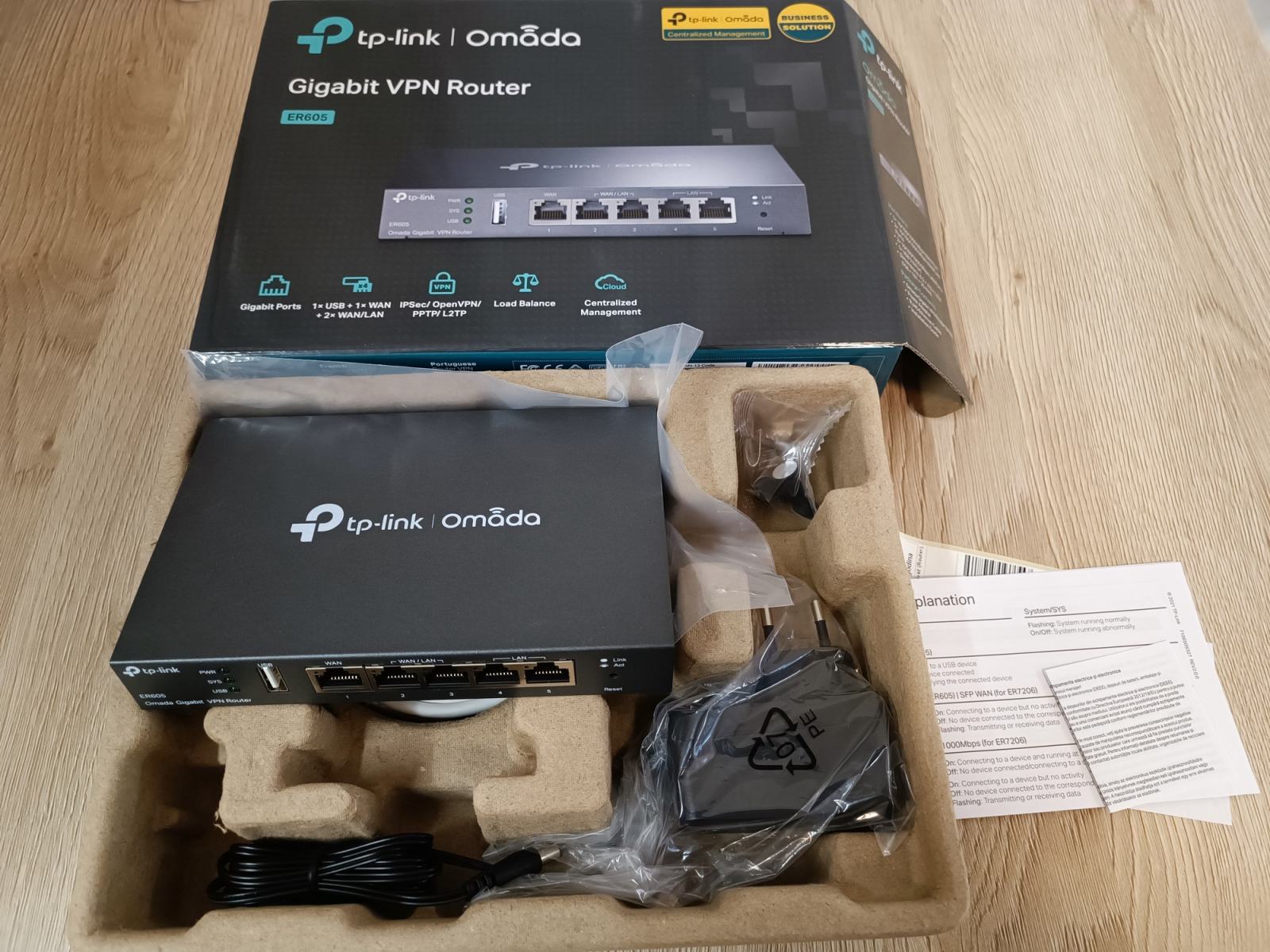 TP-Link Router ER605 V2 Omada Gigabit VPN Router