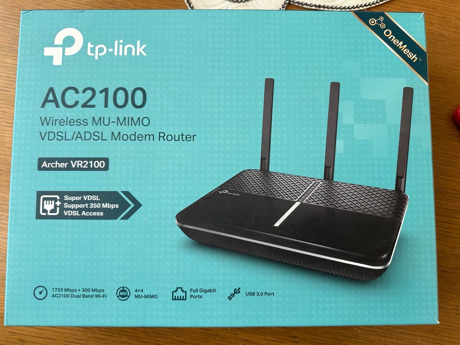 Tplink Tp-link ADSl / VDSL/ Optički internet router VR2100 , AC2100