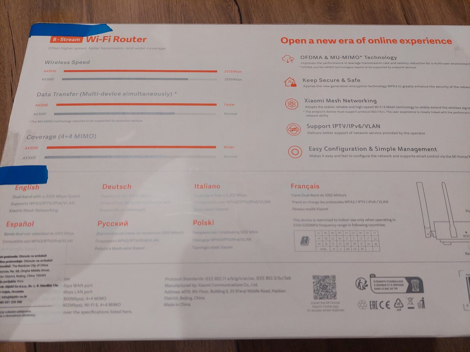 xiaomi router ax3200