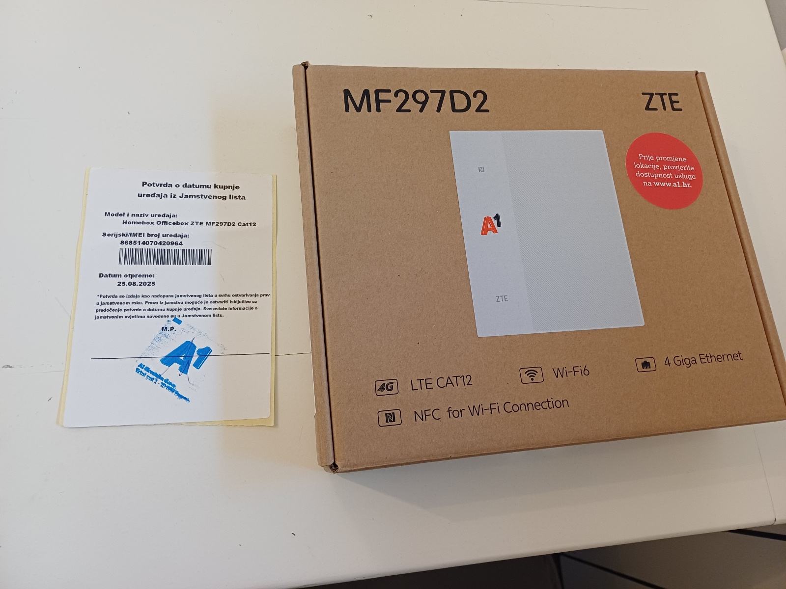 ZTE MF297D2 ROUTER