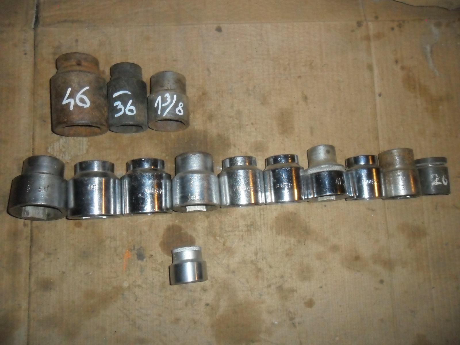 Gedora ili gedore velike 6-erokutne od 26 do 50 i račna 3/4 TANG