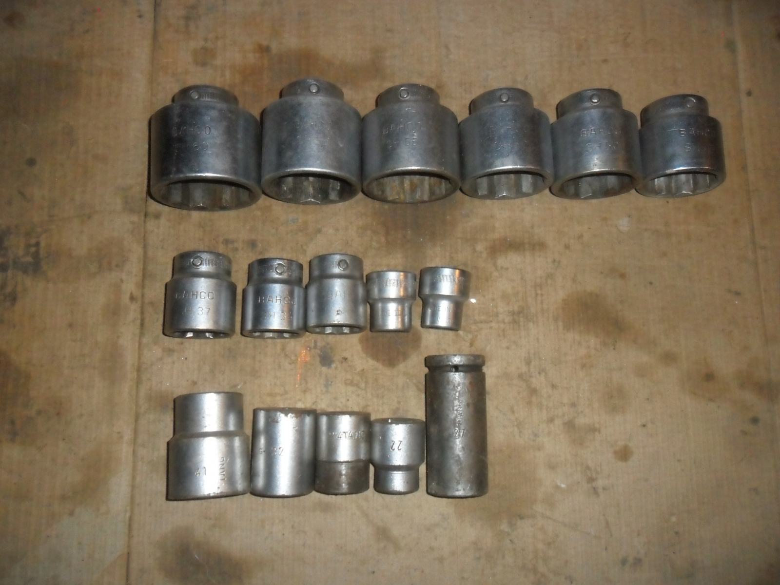 Gedore velike 3/4 BAHCO 12-erokutne od 21 do 60 i račna TANG 3/4