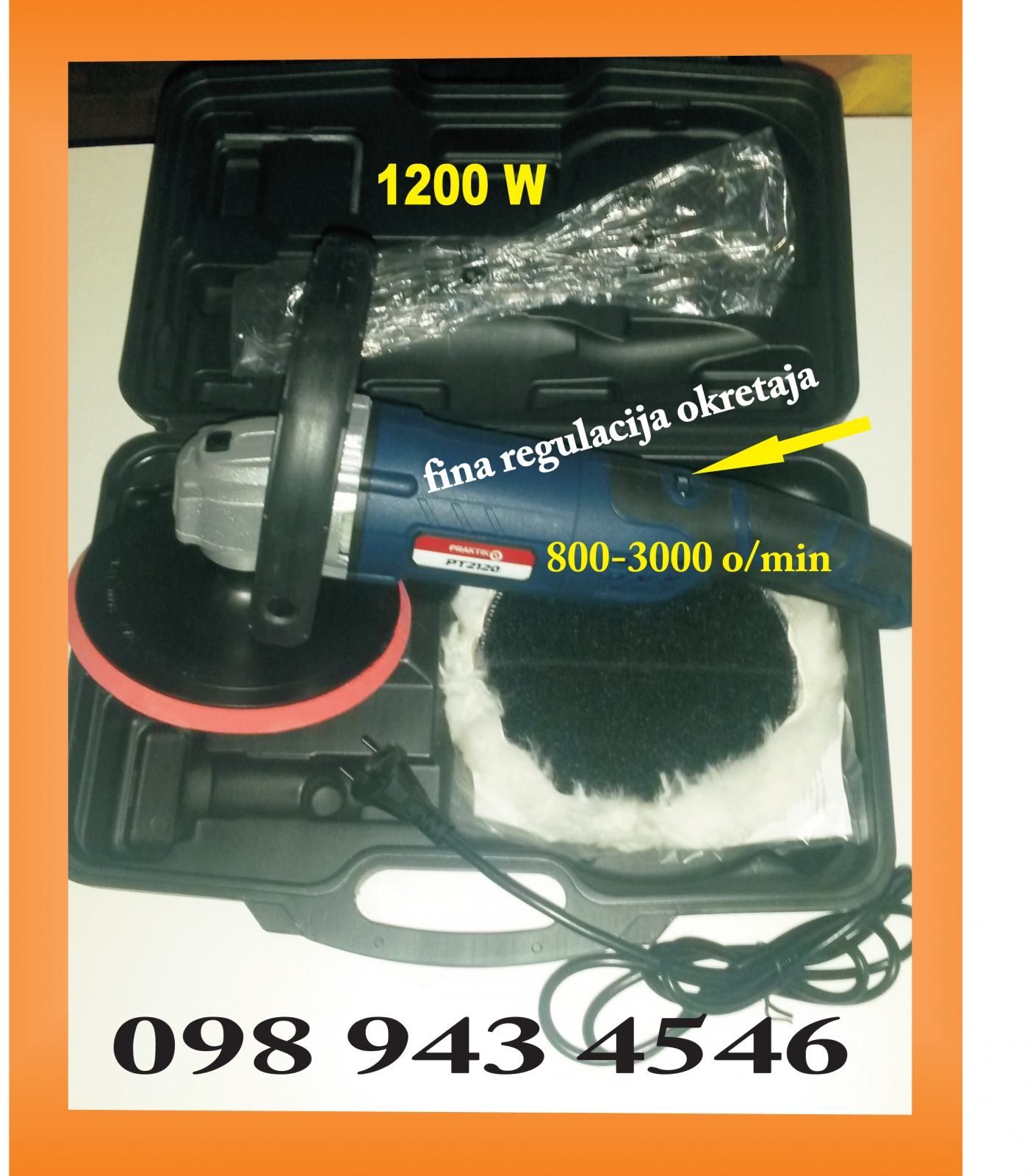 POLIRKA 1200W PRAKTIK TOOLS