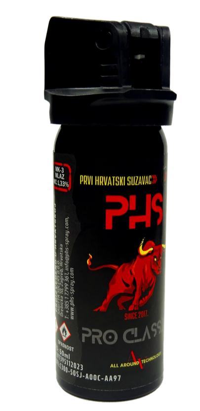 PEPPER SPRAY PHS PRO Classic Suzavac MC: 1,33%, 50ml (MK-3)