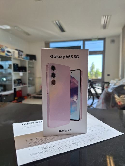 Samsung Galaxy A55 8/256GB, ROZI, NOVO, GARANCIJA, R1 račun!