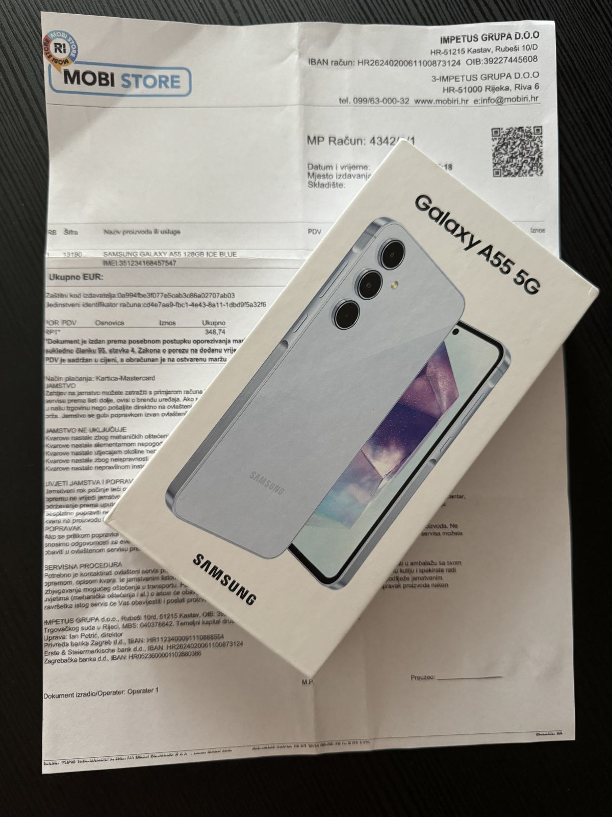 Samsung Galaxy A55 Icy Blue 128GB Zapakiran