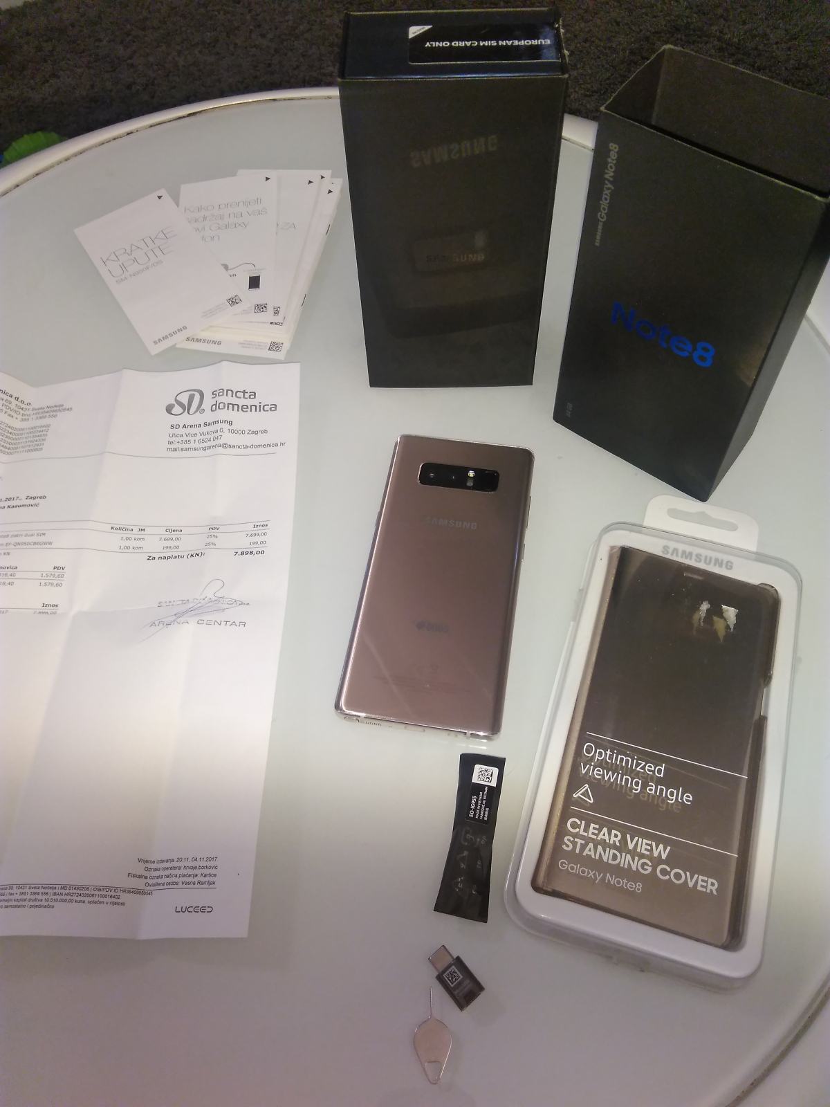 Samsung note 8 gold 64 GB,kao nov, garancija,hitno