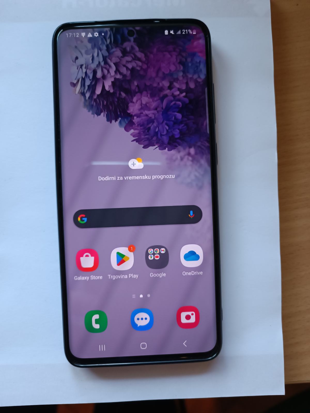 Samsung S20 128 GB 5G - SM-G986B/DS