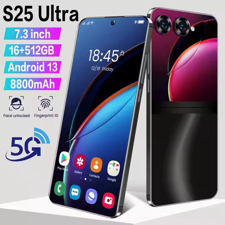 Mobitel S25 Ultra 5G Smartphone 16GB RAM + 512GB ROM Dual SIM Android