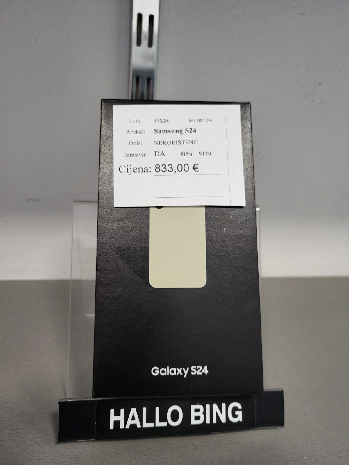 Samsung S24, novo