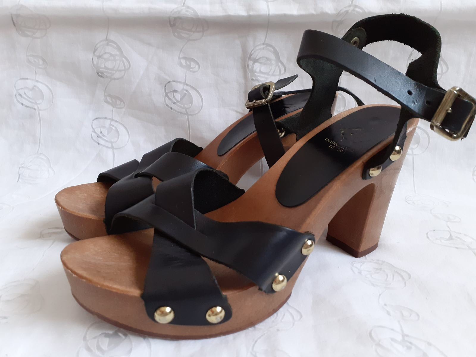 Obermaterial leder kožne sandale platforme