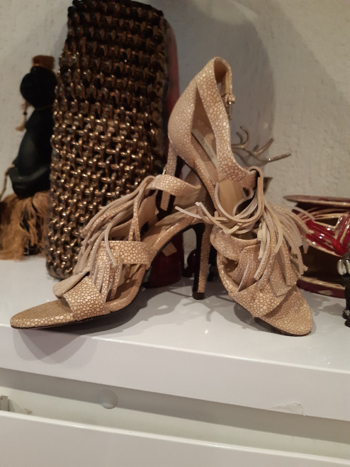 UTERQUE BEŽ SANDALE 37