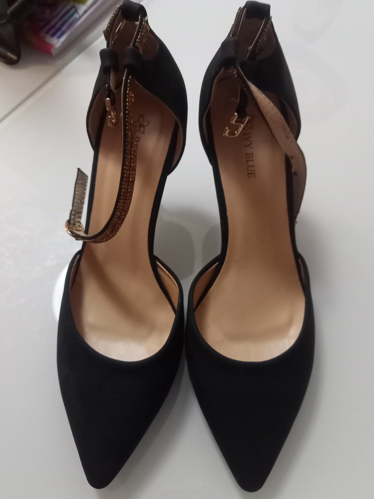 Ženske sandale - crne-svečane