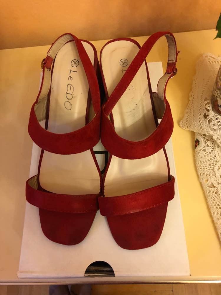 Ženske sandale crvene