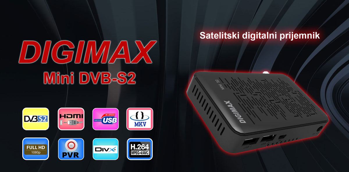 Digimax Mini S2 DVB-S2 prijemnik/receiver - AKCIJA