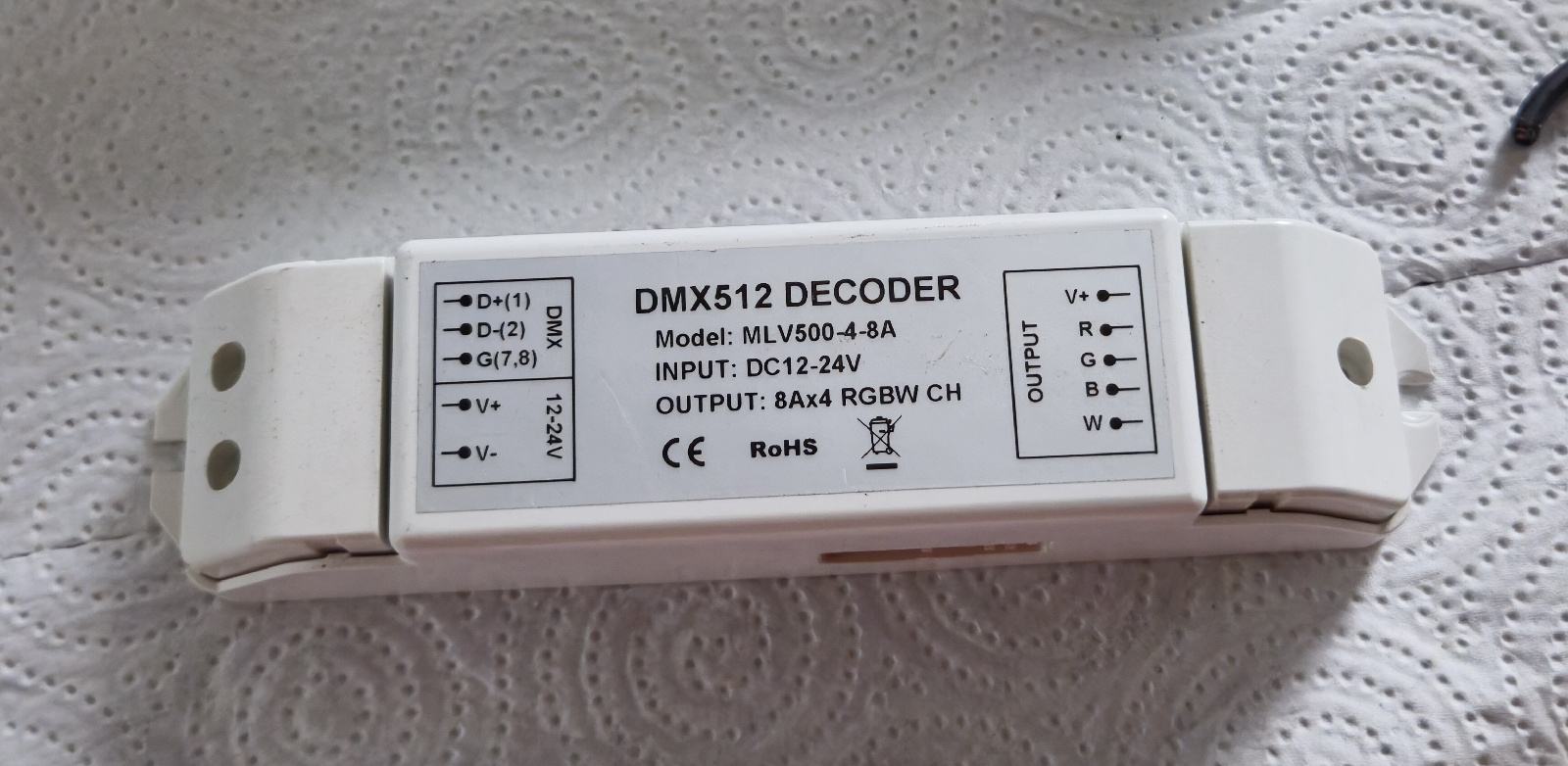 DMX 512 decoder MLV500-4-8