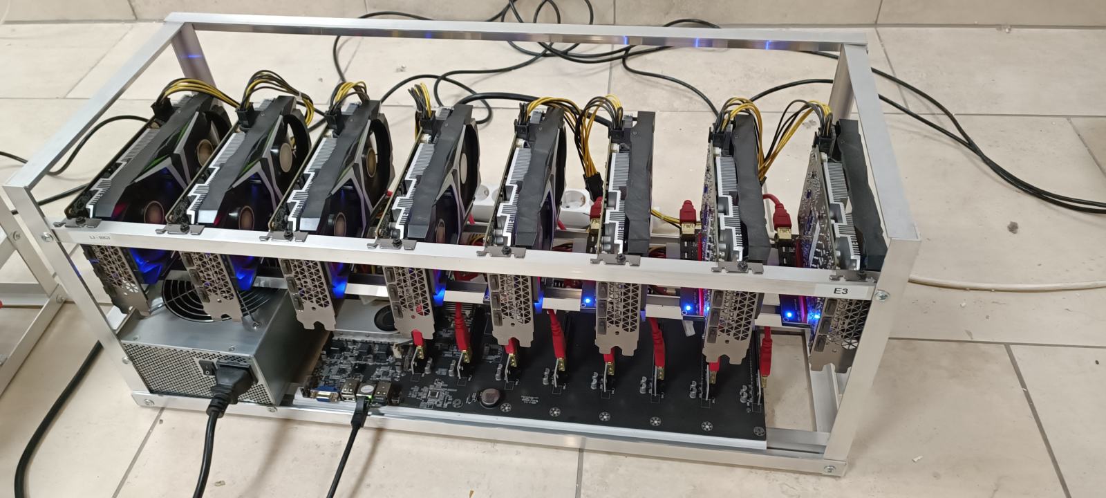 NEOXA - SERO - FLUX - RAVENCOIN - MINING RIG z 8 * RTX 2060