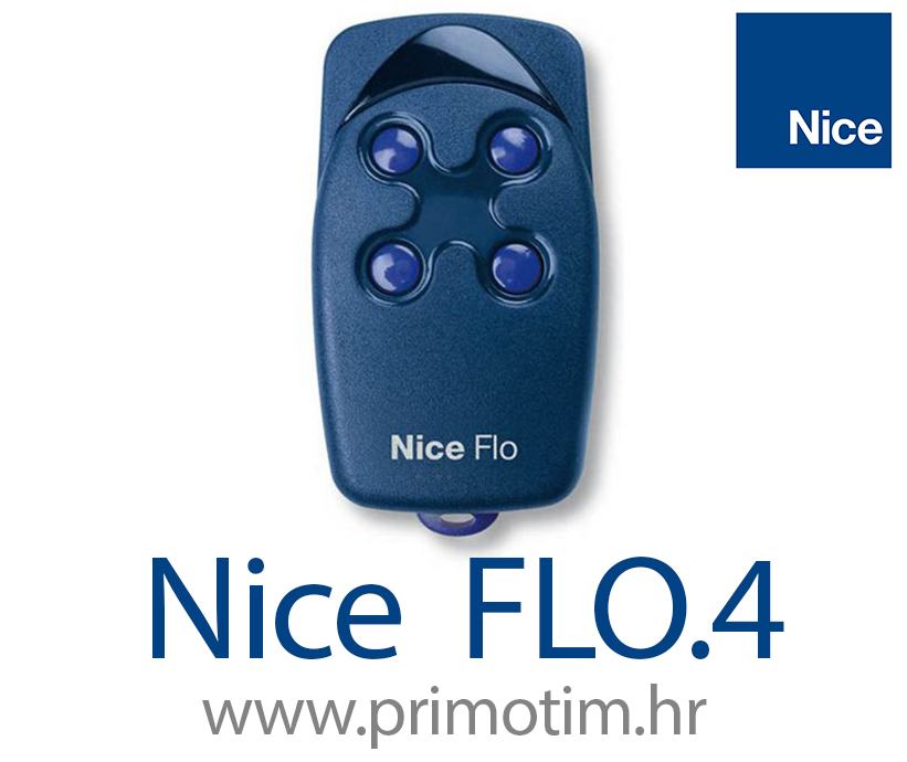 NICE FLO 4 daljinski upravljač, ključ za garažna vrata, rampu, lesu