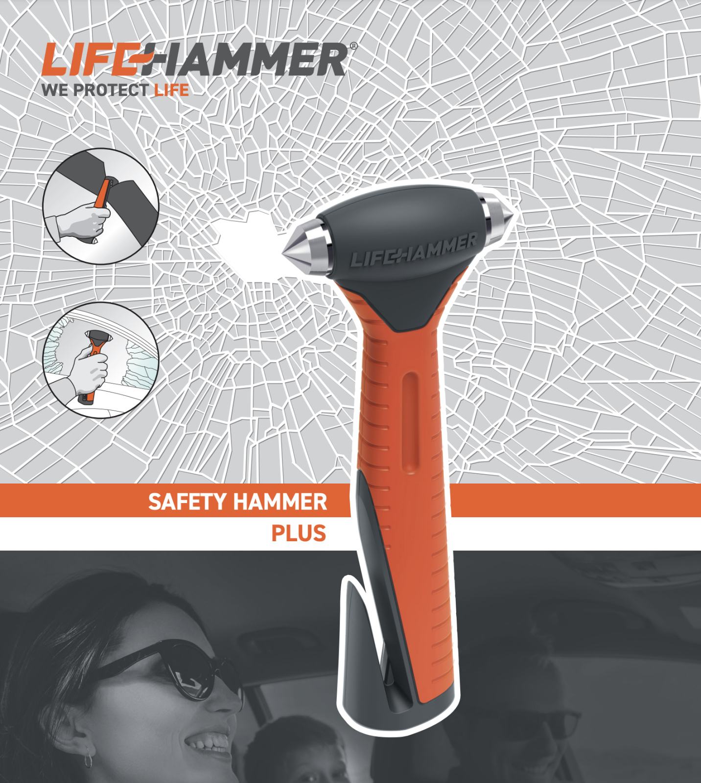 SIGURNOSNI ČEKIĆ SAFETY HAMMER PLUS NOVO PREMIUM PROIZVOD