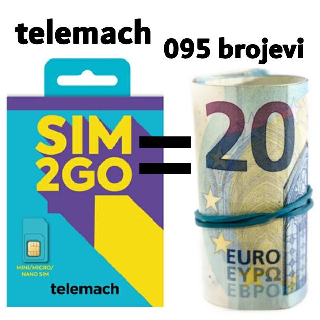 VELIKI IZBOR - TOP Telemach 095 SIM kartica/brojeva već od 20,00
