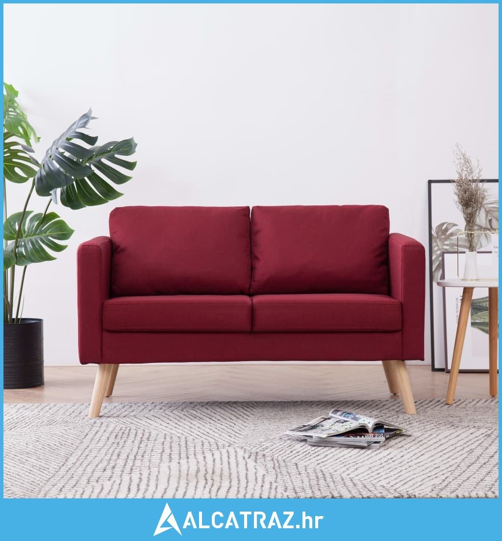 Dvosjed od tkanine crvena boja vina - NOVO