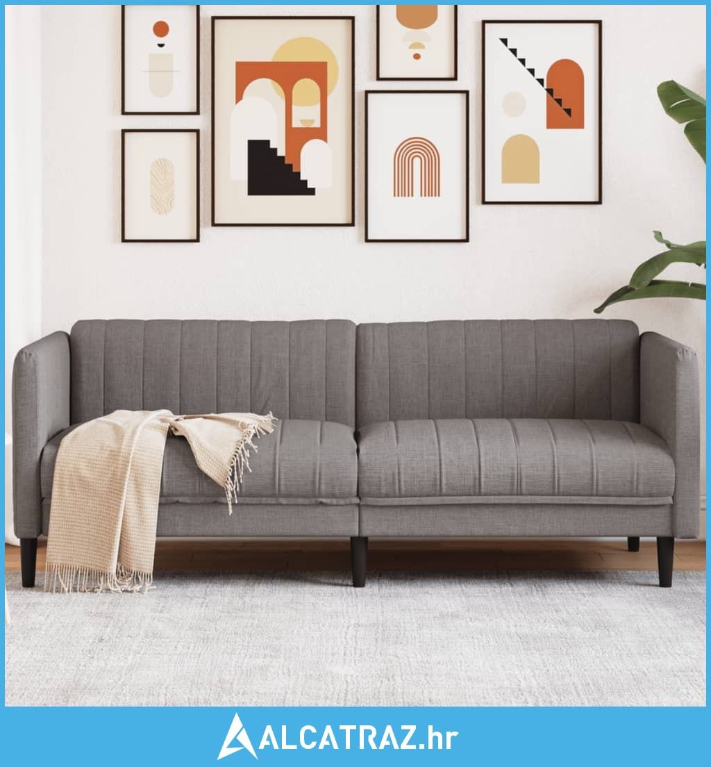 Trosjed od tkanine smeđe-sivi - NOVO