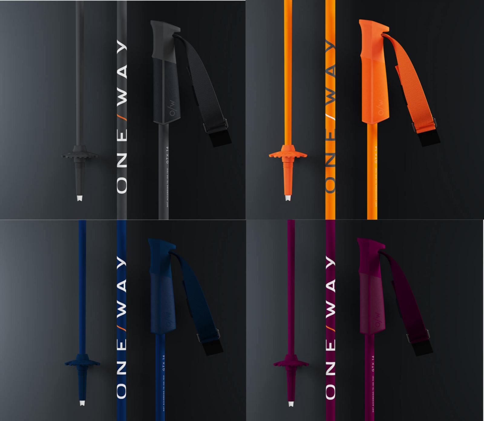 ONE WAY SKI ŠTAPOVI GTX 14 - COMPLETE KIT