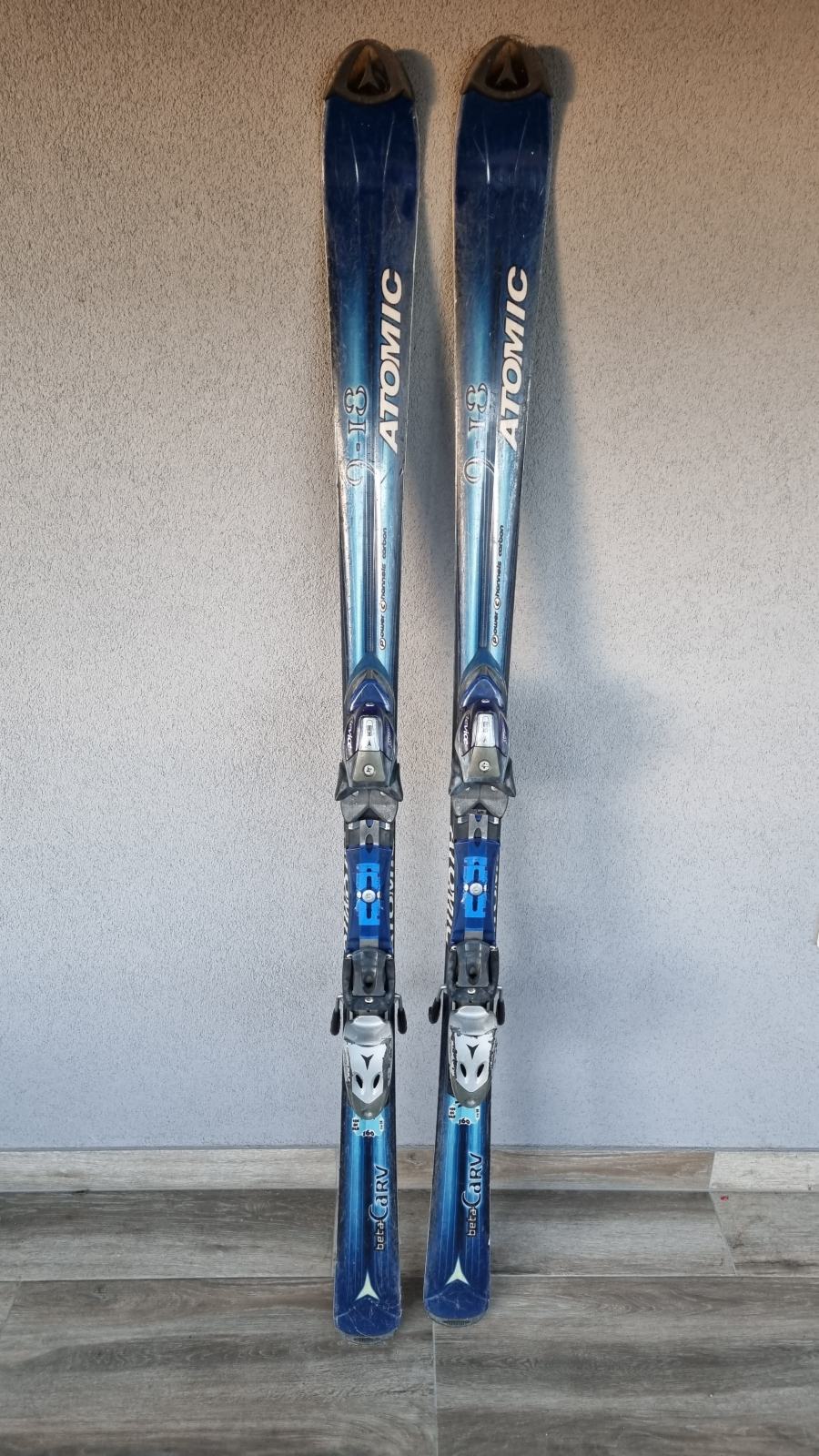 Atomic skije 160 cm, vezovi, pancerice i štapovi