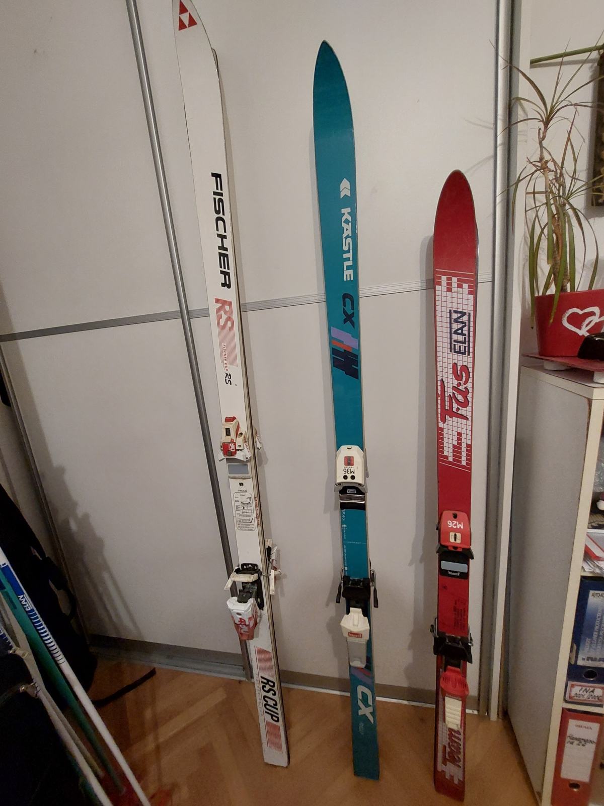 Klasične skije s vezovima, FISHER 190 cm, KÄSTLE 175 cm, ELAN 150 cm