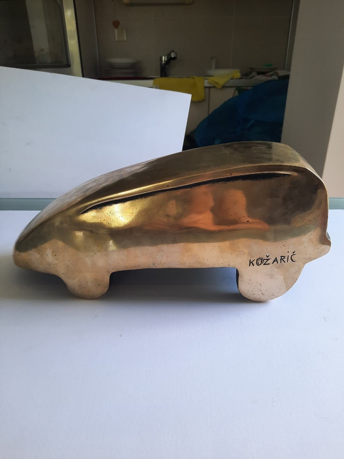 Ivan Kožarić Auto-strašilo Bronca 16×14×41cm; 1960.