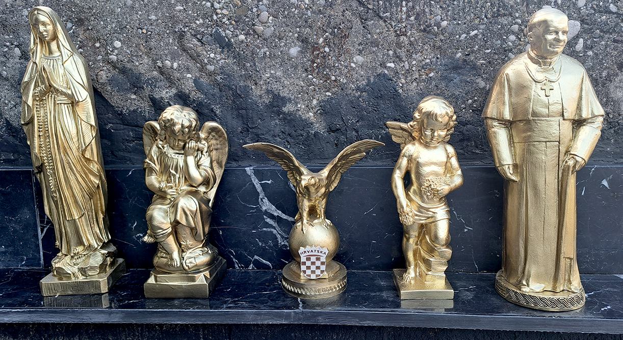 Kipovi za groblje - nadgrobni spomenik - Anđeli Gospa Anđeo Papa Sokol