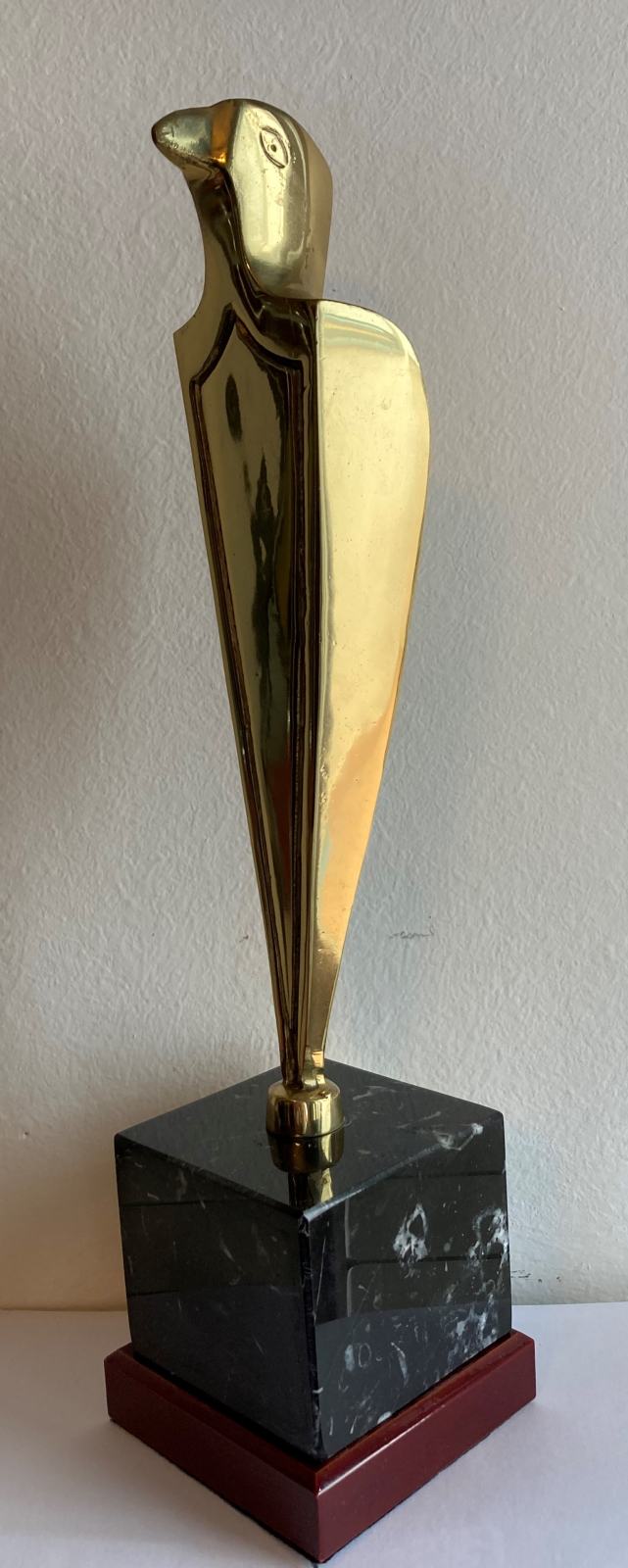 Sniženo! Metalna skulptura - potpis - 33cm