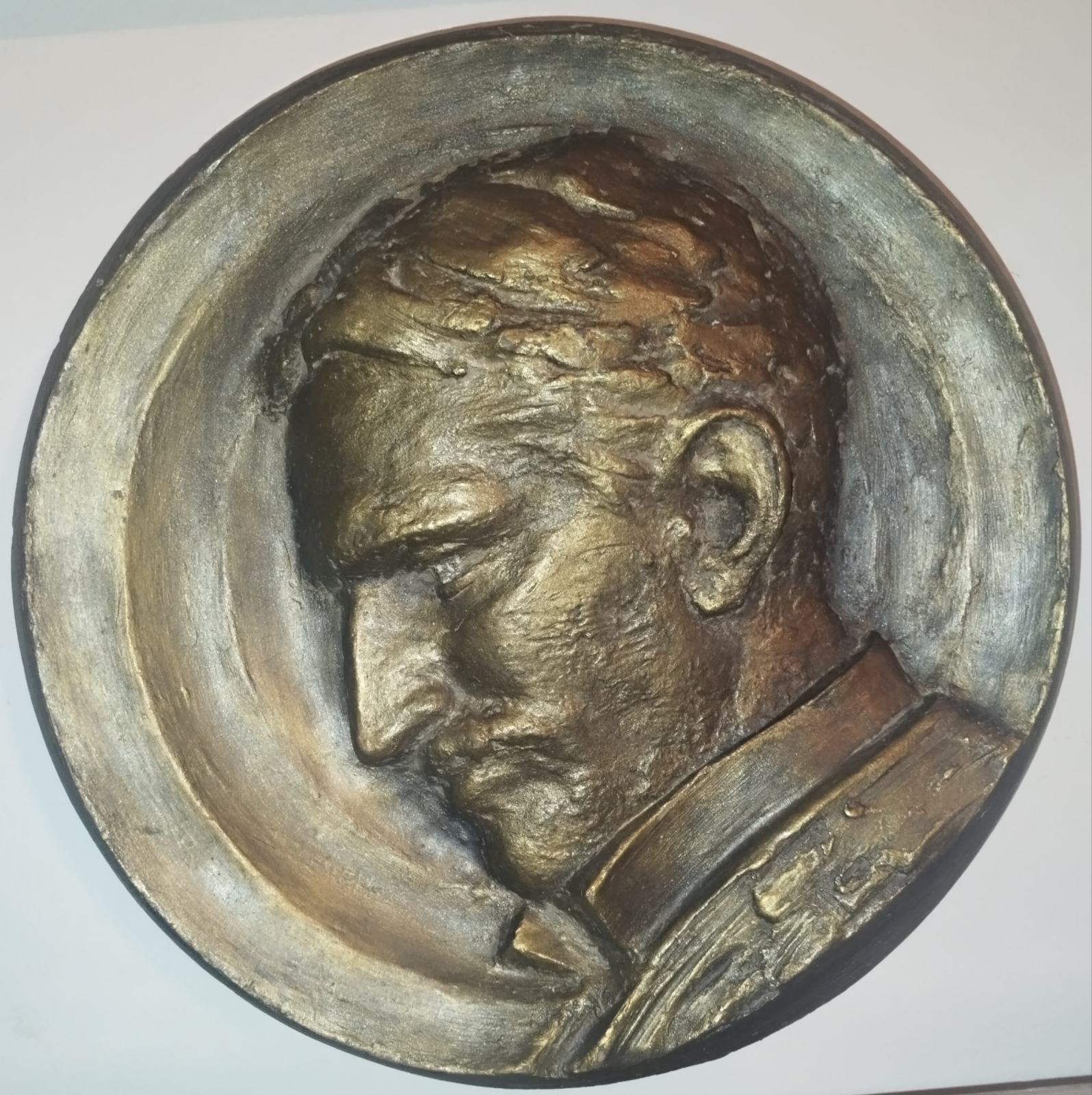 Pero Jelisić - Nikola Tesla - skulptura/reljef - 29cm