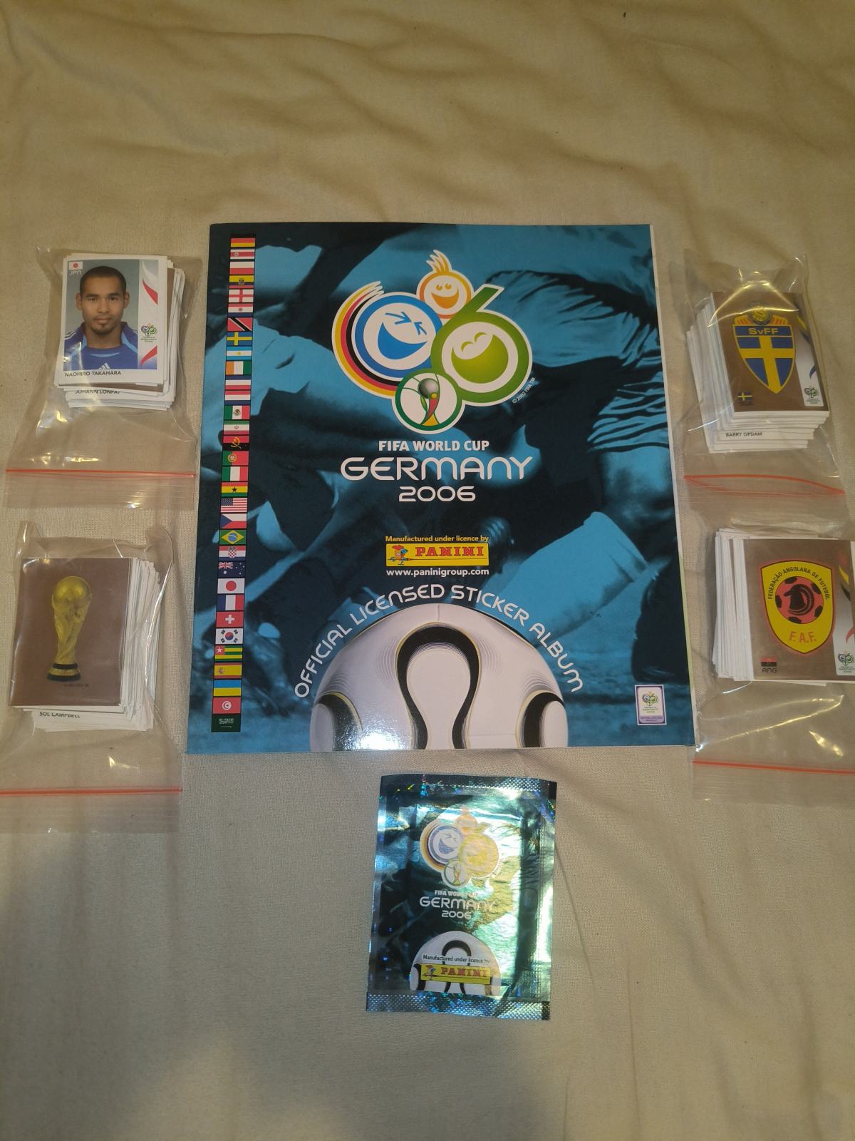 2006 komplet set slicica i album i paketic panini svjetsko prvenstvo