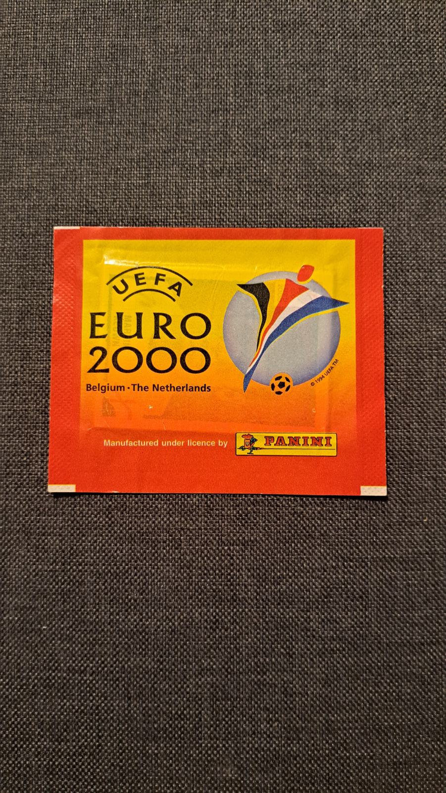906. Paketič sličica Euro 2000 PANINI - Žuti barkod