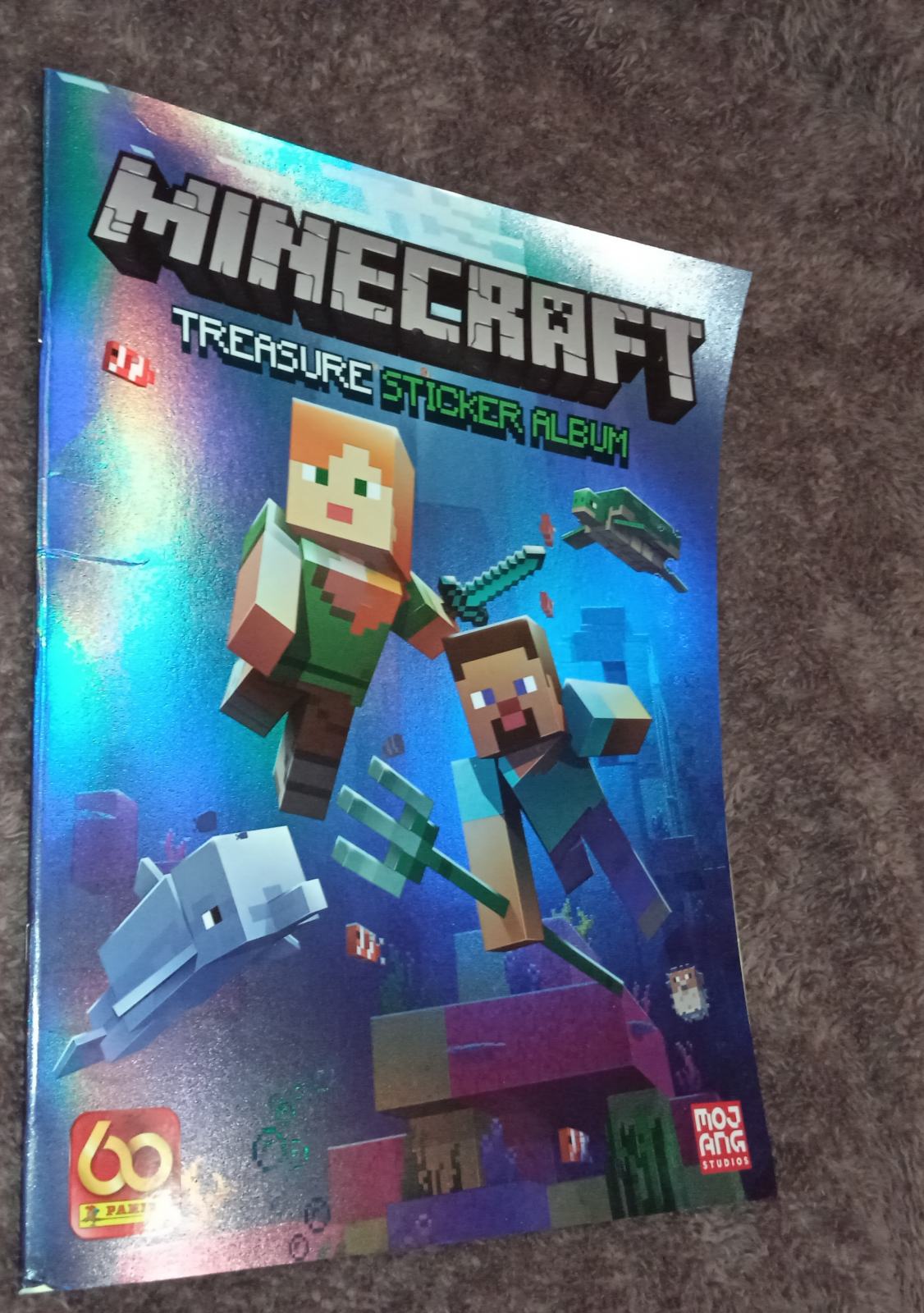 Album - Minecraft Treasure sticker album, Panini, 2021. (A)
