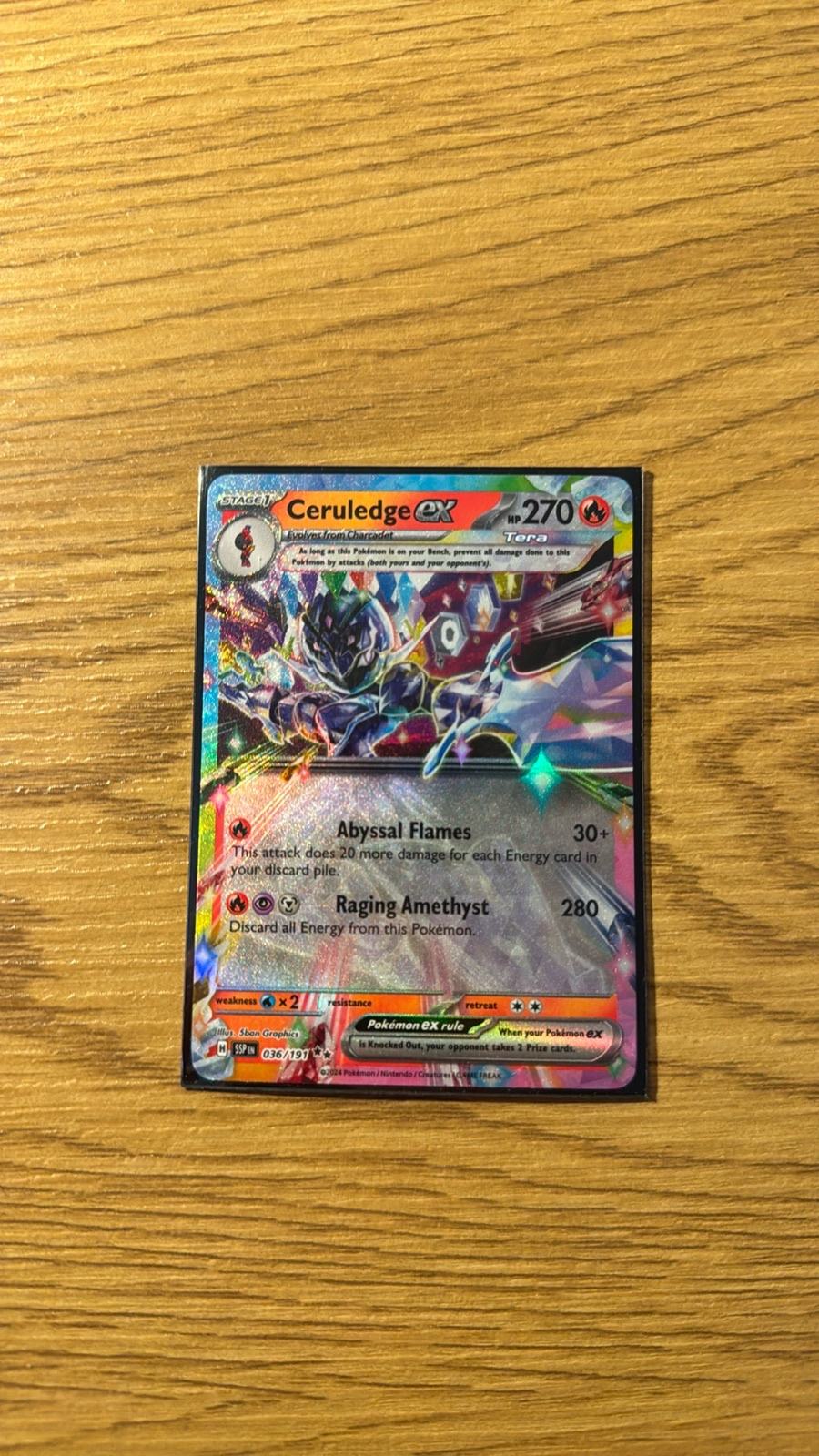 Ceruledge Pokemon karta