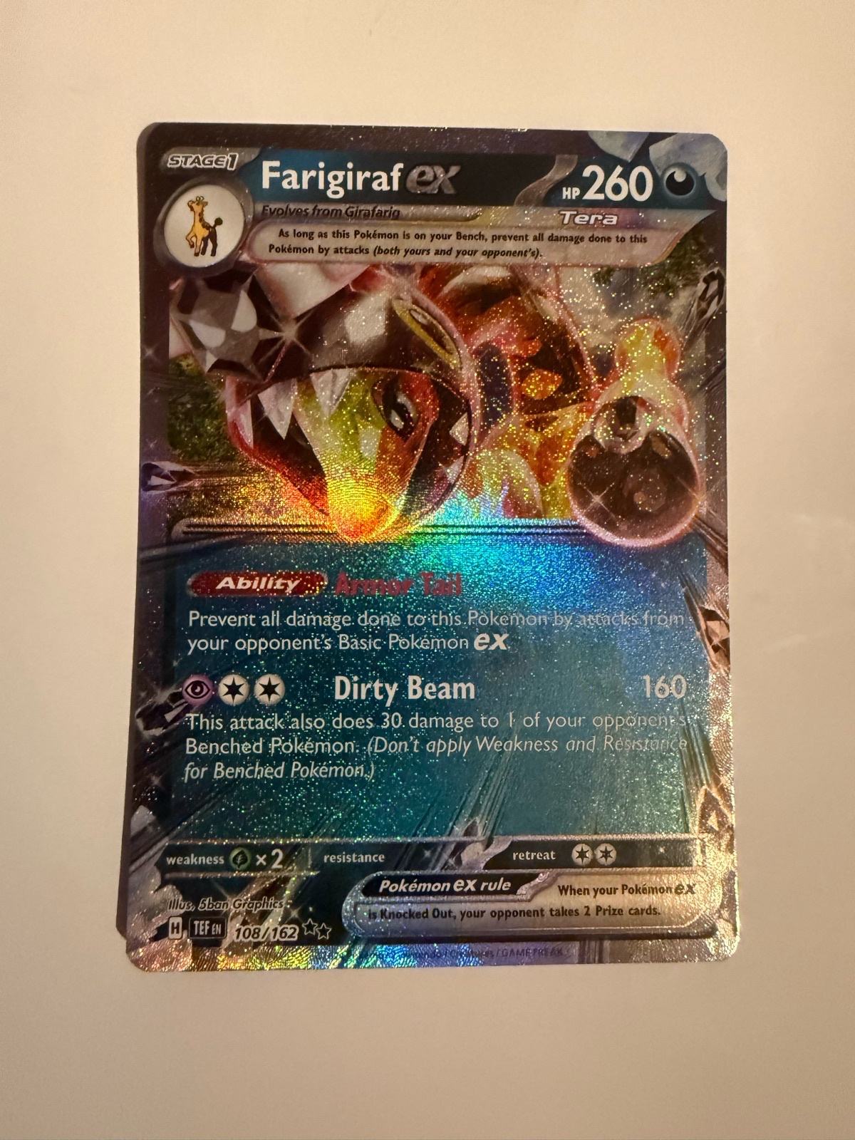 Farigiraf pokemon karta