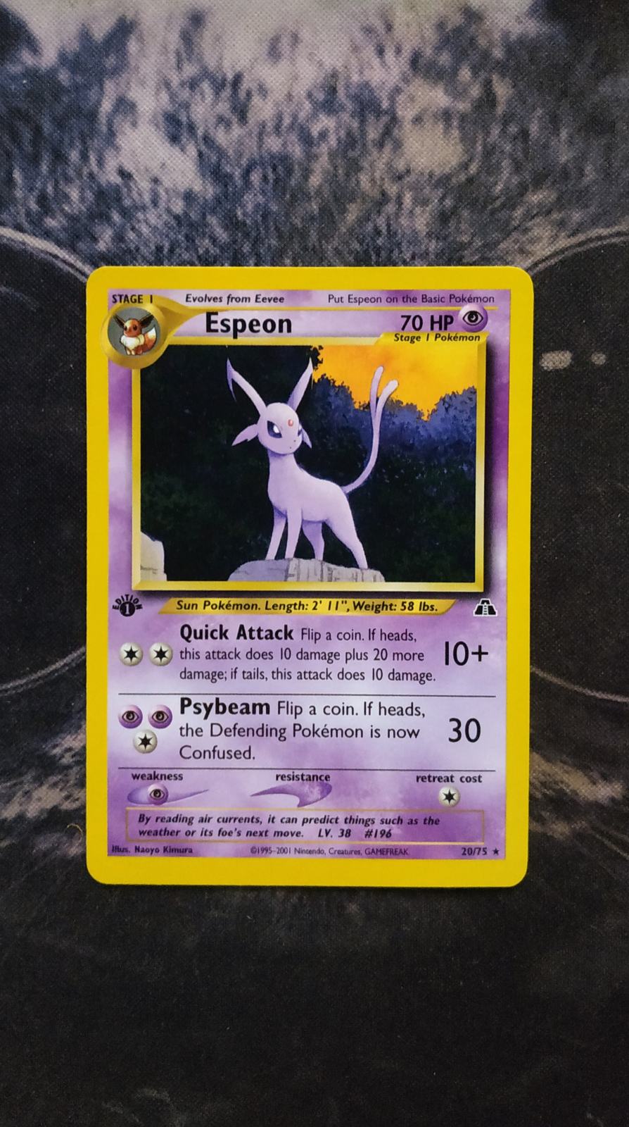 FIRST EDITION ESPEON NON HOLO RARE MINT =)