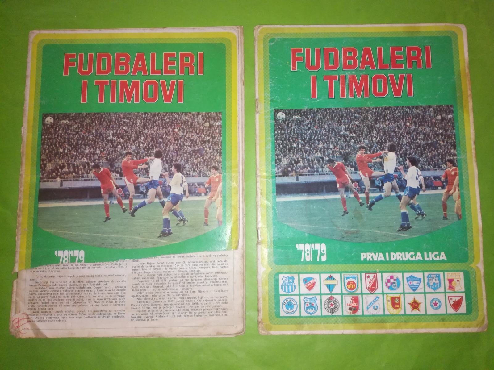 Fudbaleri i timovi 78/79 (oba albuma za 490kn)