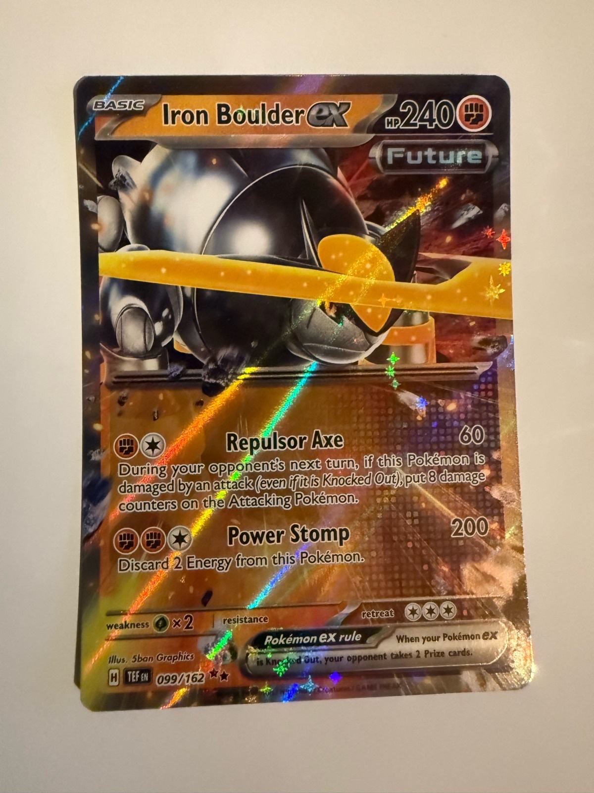 Iron Boulder ex pokemon karta